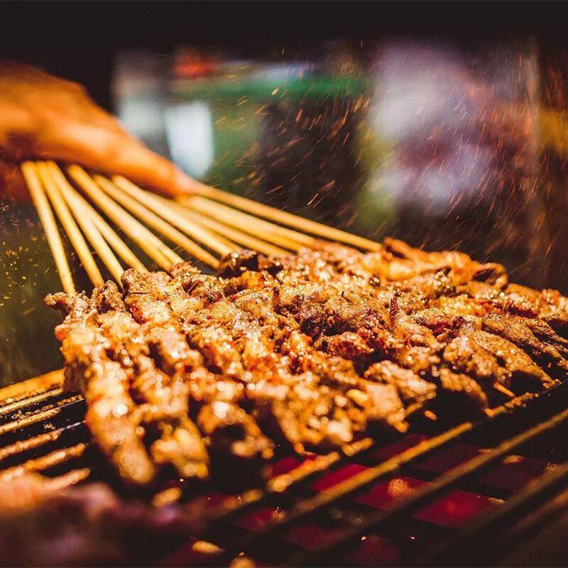 30CM 50Pcs/Package Bamboo Wood BBQ Skewer Food Bam... – Grandado
