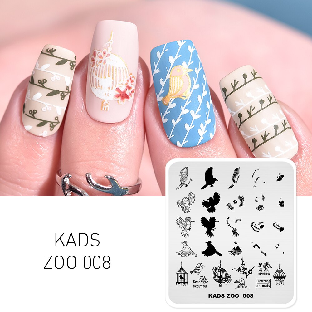 Kads zoo 008 spikstämpelplattor fågel & burbil... – Vicedeal