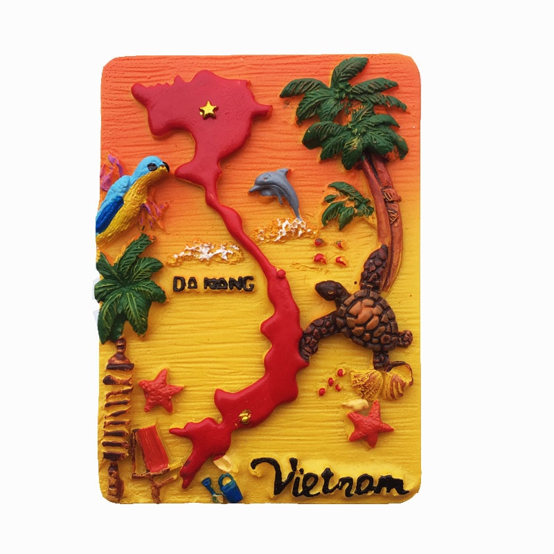 World Tourist Fridge Magnet Souvenir Hanoi Vietnam... – Grandado
