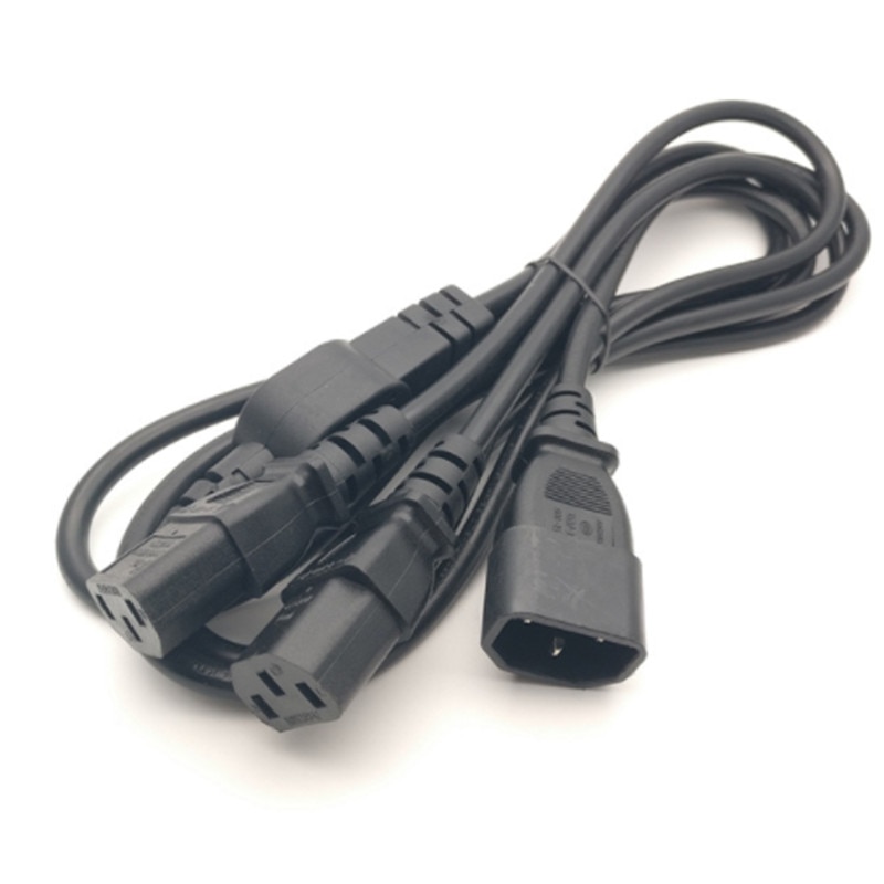IEC 320 c14 2 x C13 Y Splitter Cord, 10A, 250 V, I... – Vicedeal