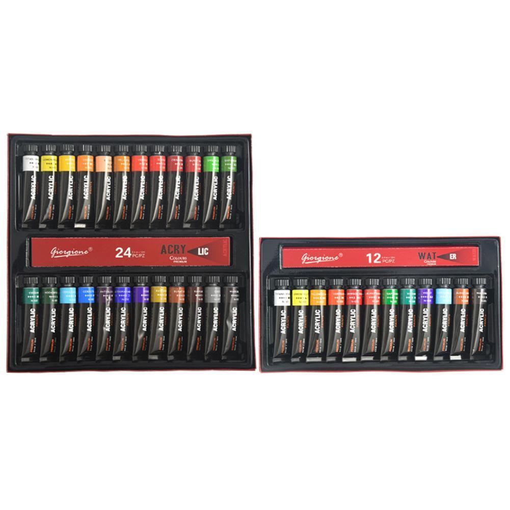 12/24 Kleuren Professionele Acrylverf 15Ml Buizen ... – Vicedeal