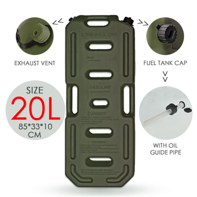 20L Litre Petrol Jerry Cans Plastic Motorcycle Gas... – Grandado