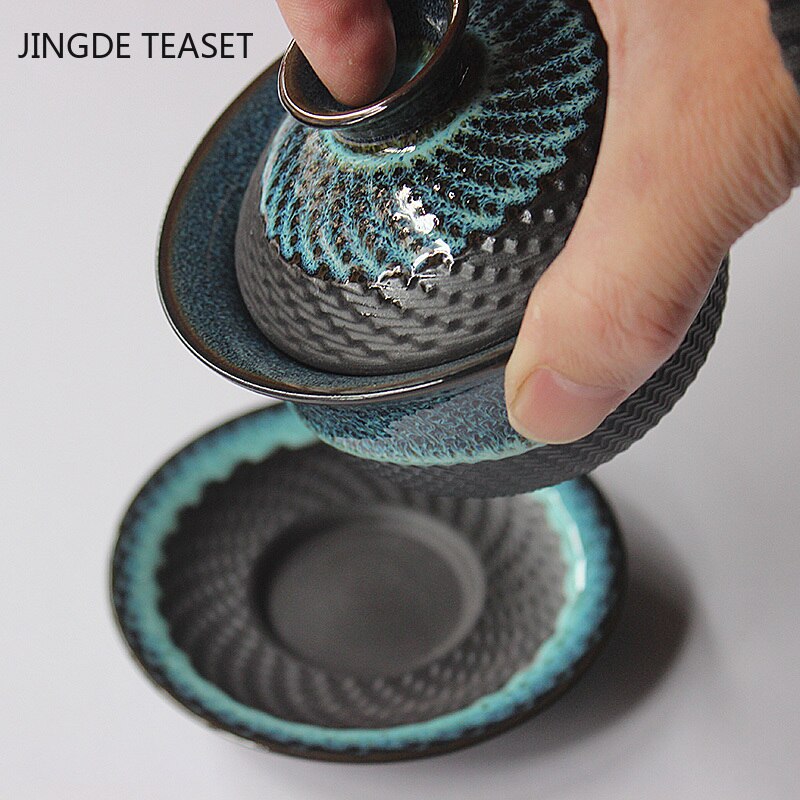 Dehua Kiln change Ceramic Gaiwan Tea cup Handmade ... – Grandado