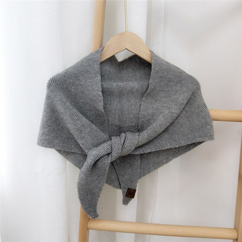 Women's Scarves Wool Knitted Triangle Scarf solid ... – Grandado