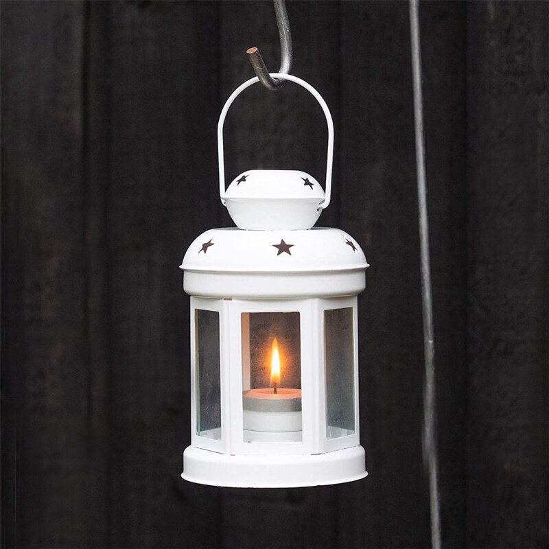 Vintage Metal Hanging Candle Lanterns ,Tealight Ho... – Grandado