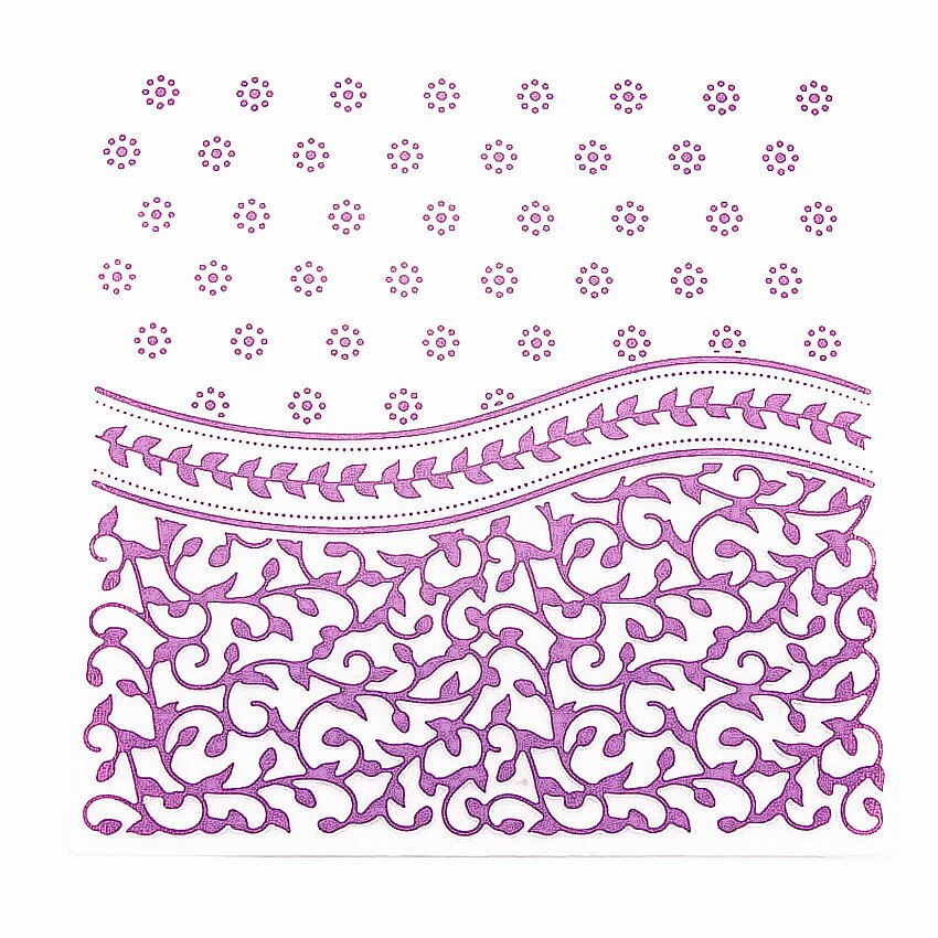 plastic flower wave template craft card making pap... – Grandado