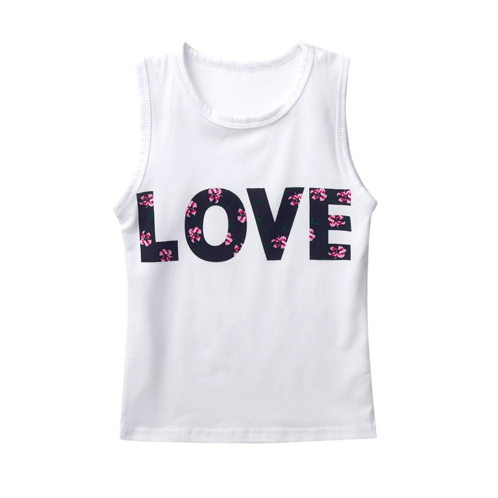 2PCS Kids Girls Summer Outfit Letters LOVE Printed... – Grandado