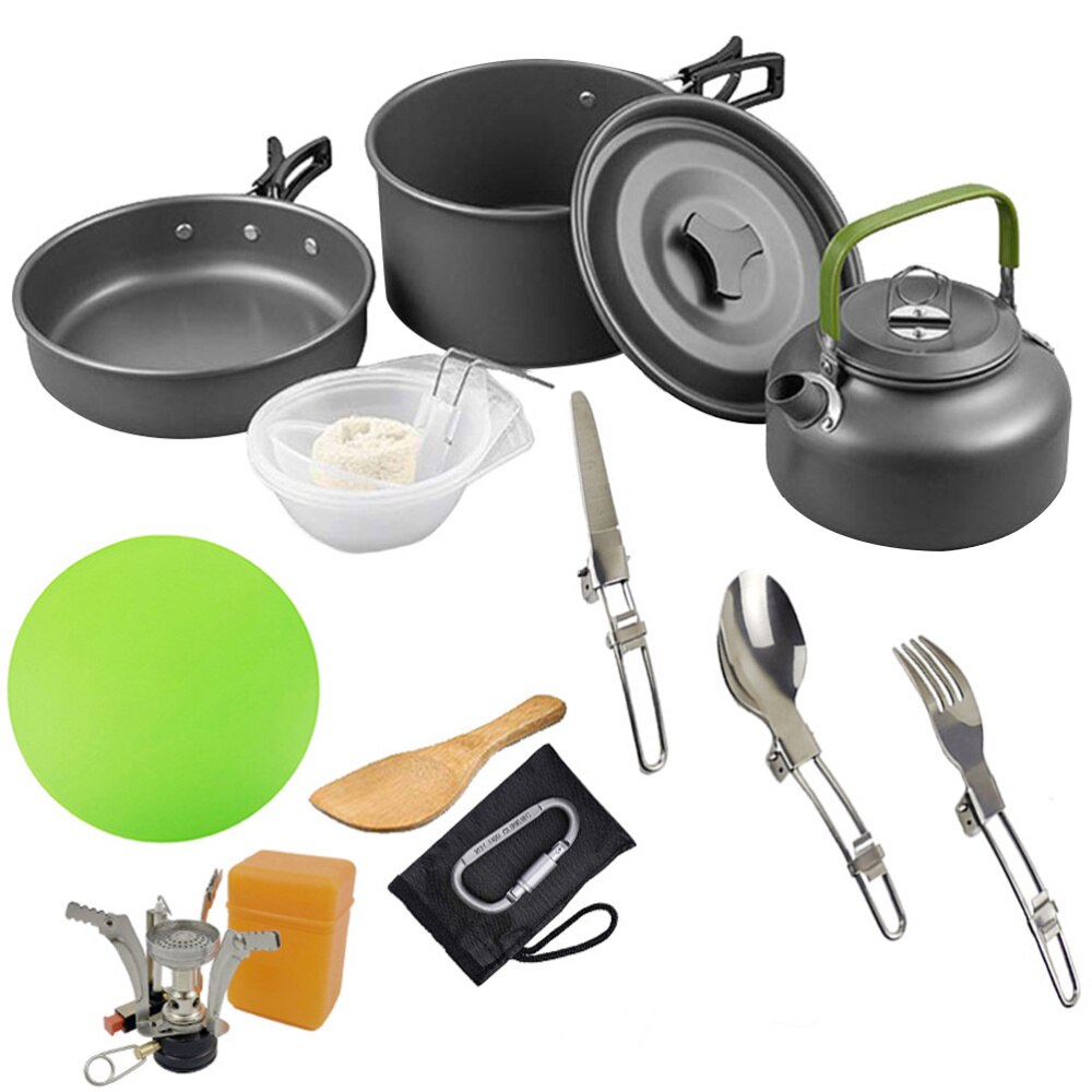 1 Set Outdoor Camping Cookware Portable Hiking Coo... – Grandado