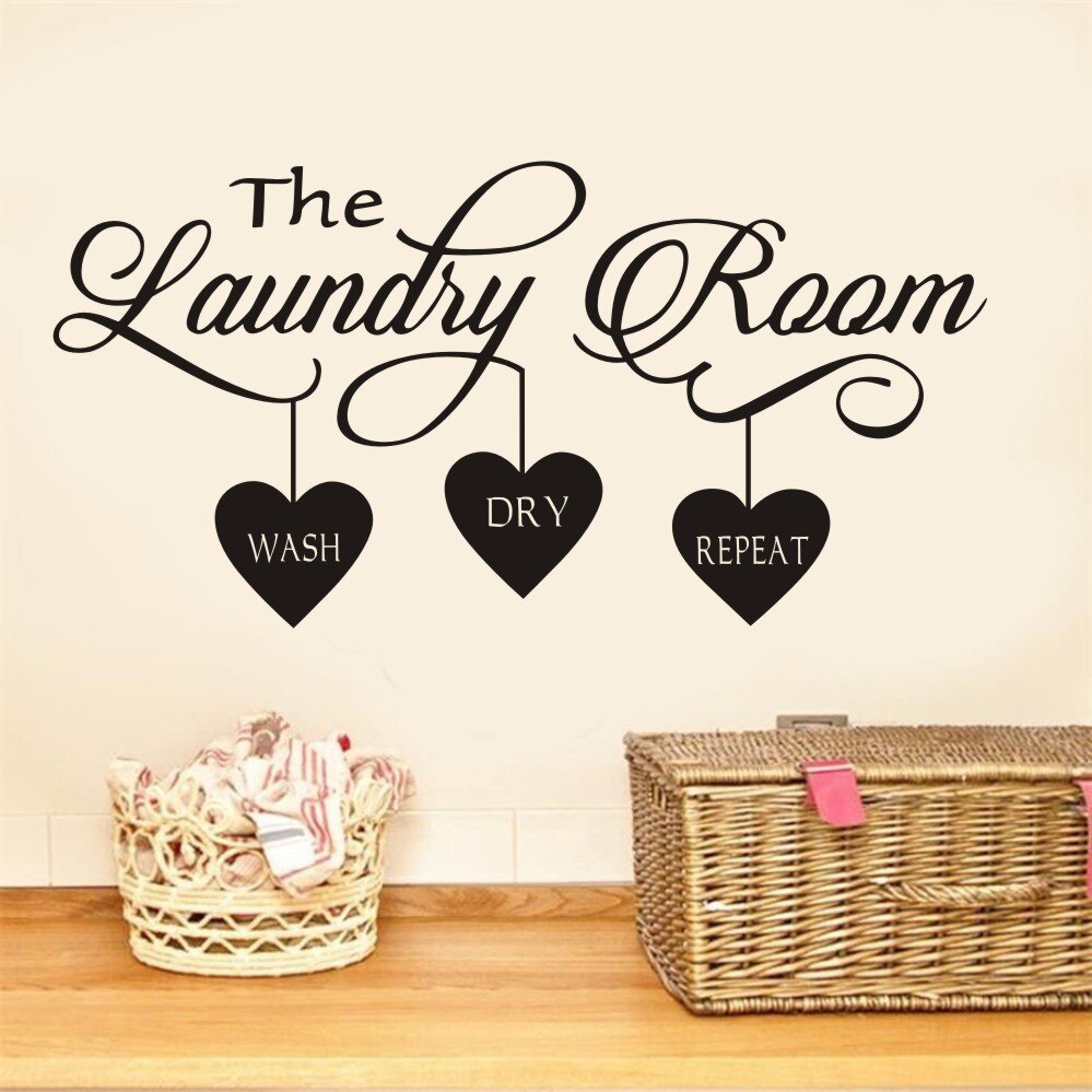 Laundry Room Sign Wall Stickers Room Decoration Re... – Grandado