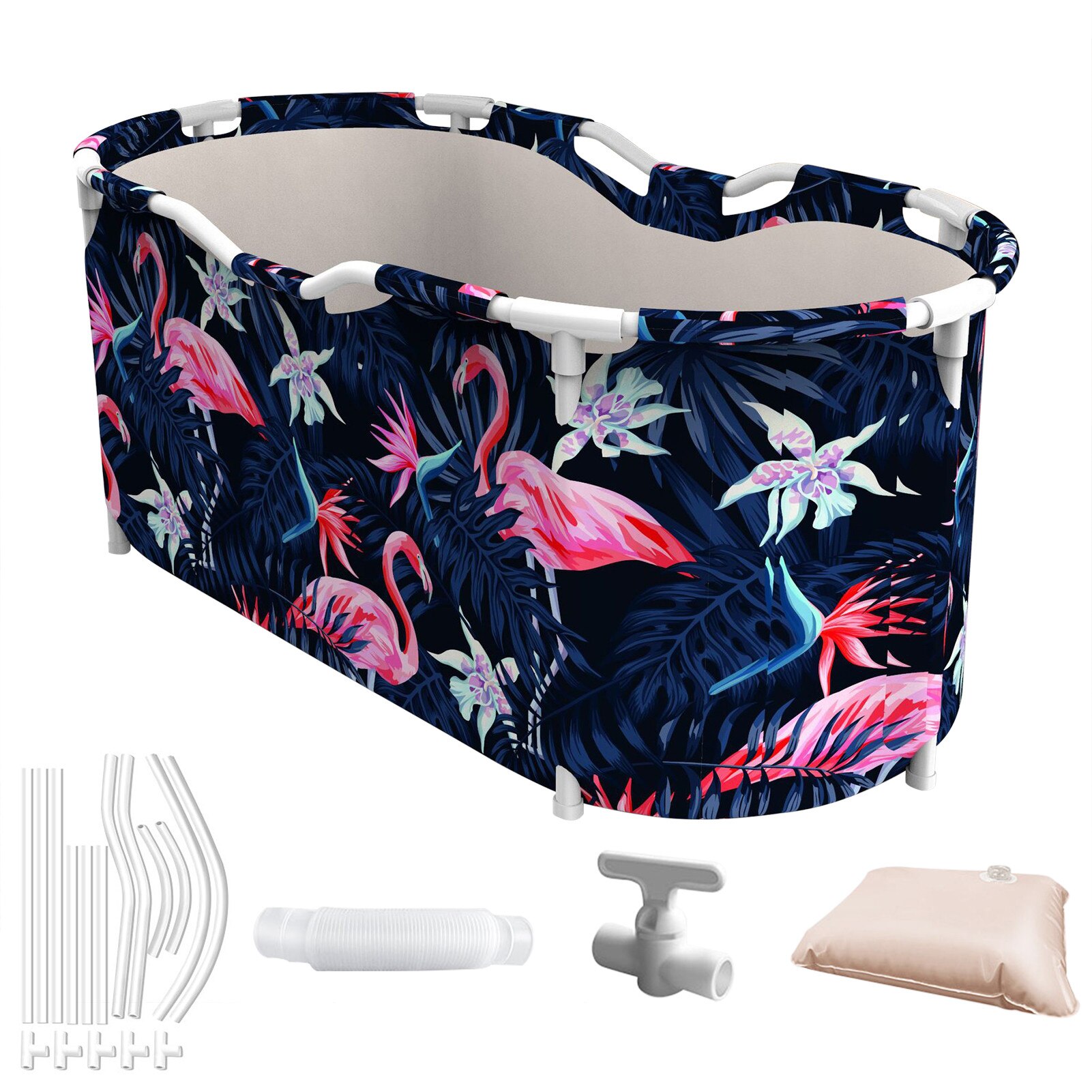 Folding Bathtub Adult Household Bath Barrel Double... – Grandado