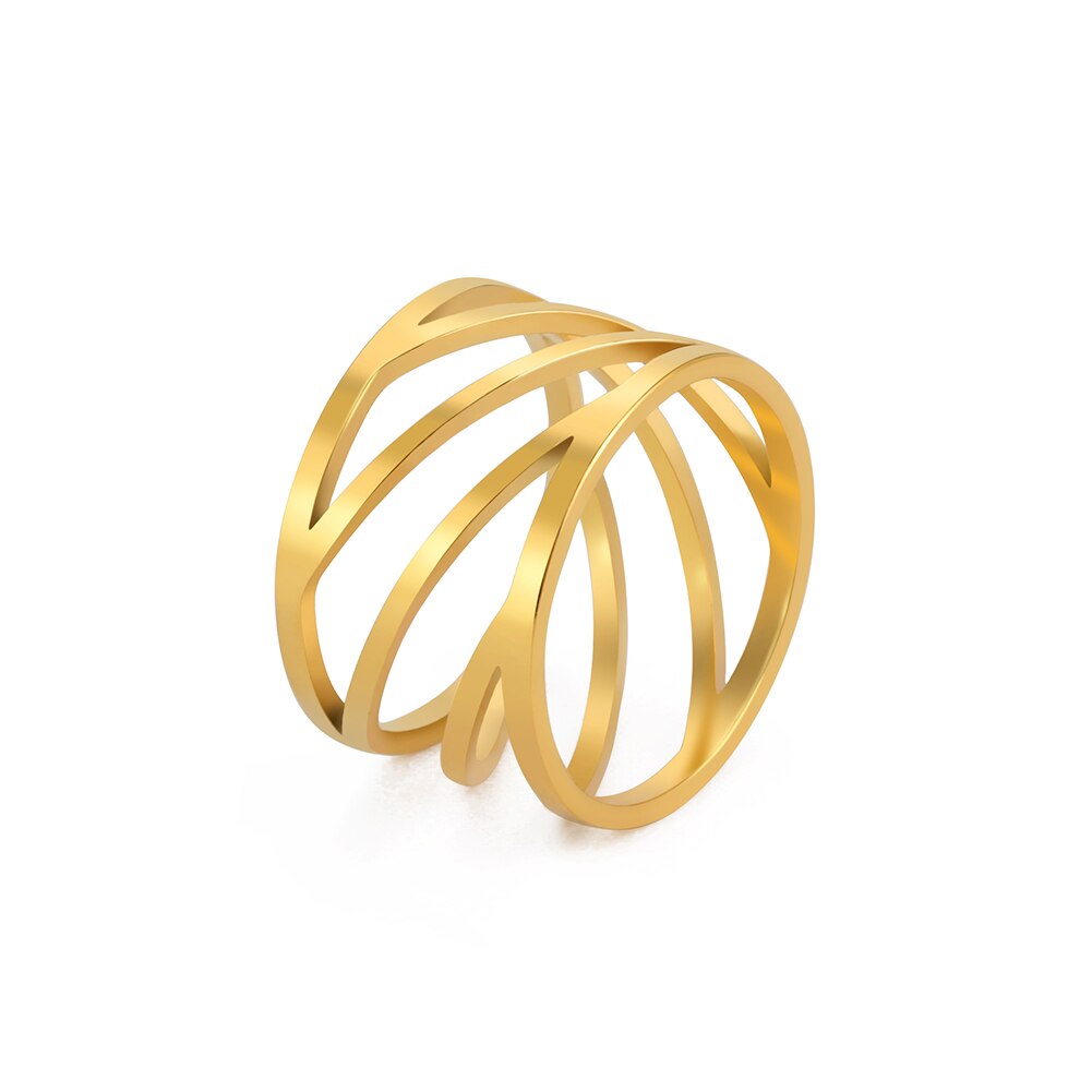 COOLTIME-anillo minimalista de acero inoxidable pa... – Grandado
