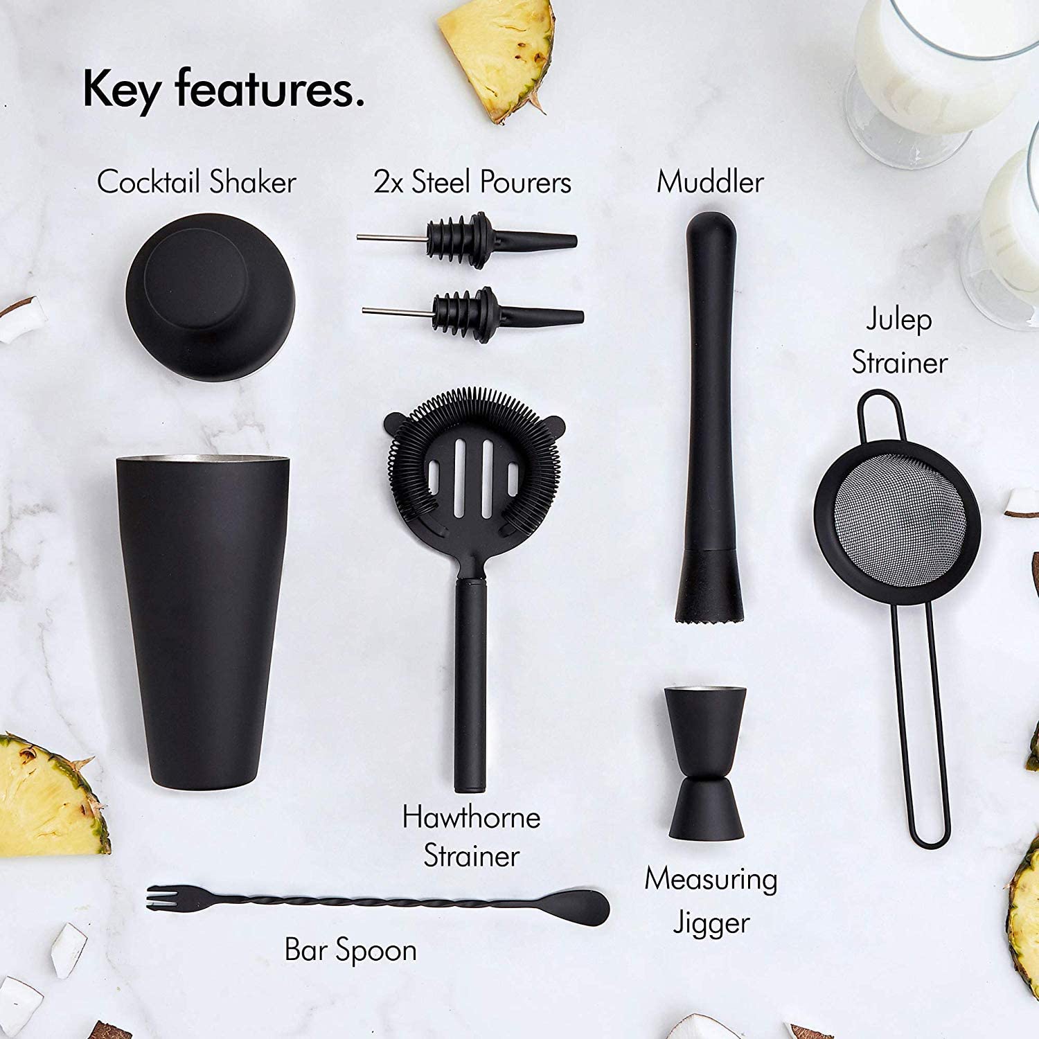 Cocktail Set, Cocktail Making Set, Parisian Matte ... – Grandado