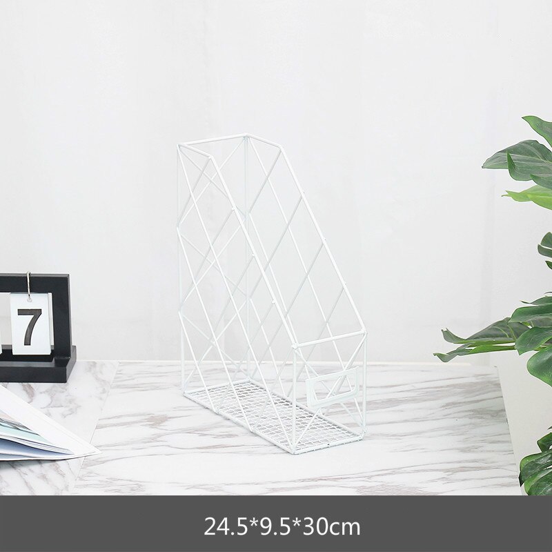 Nordic Iron File Storage Rack Home Office Desktop ... – Vicedeal