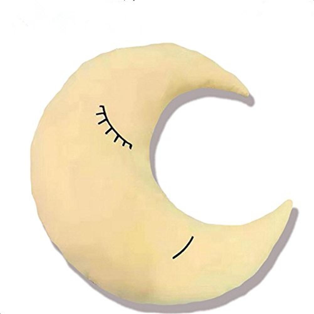 None Kids Cartoon Moon Shape Throw Pillow Toy Room... – Grandado