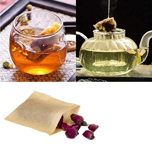 600 Pack Tea Filter Bags,Disposable Paper Tea Bag ... – Grandado
