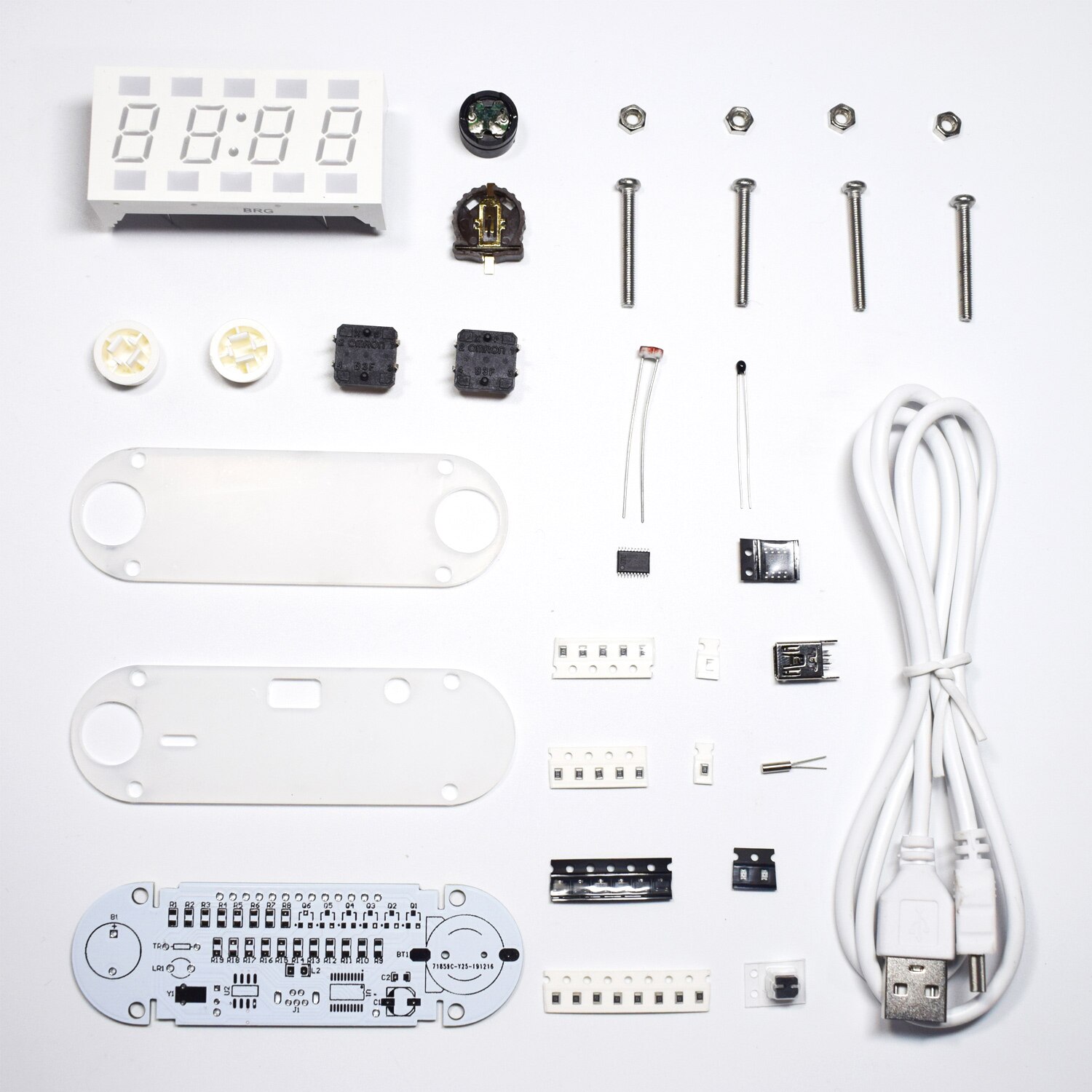 4-Ziffer Digital Uhr DIY Bausatz LED Mischfarbe Ni... – Grandado