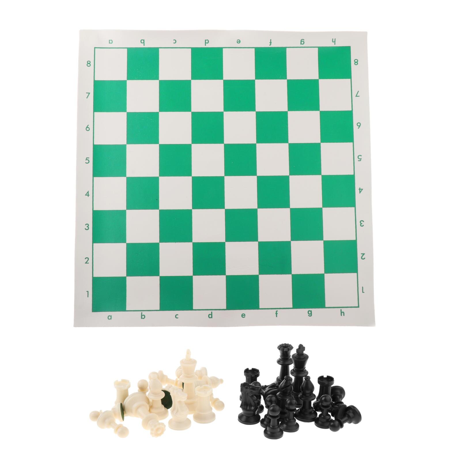 Portable Chess Set Roll-up 15"x3" Plastic Chessboa... – Vicedeal