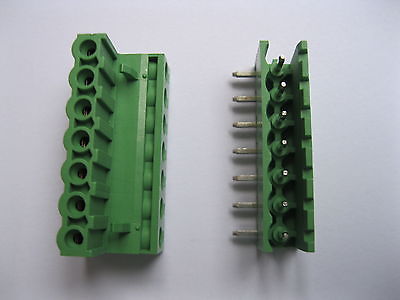 5 pcs 5.08mm Angle 7 pin Screw Terminal Block Conn... – Grandado