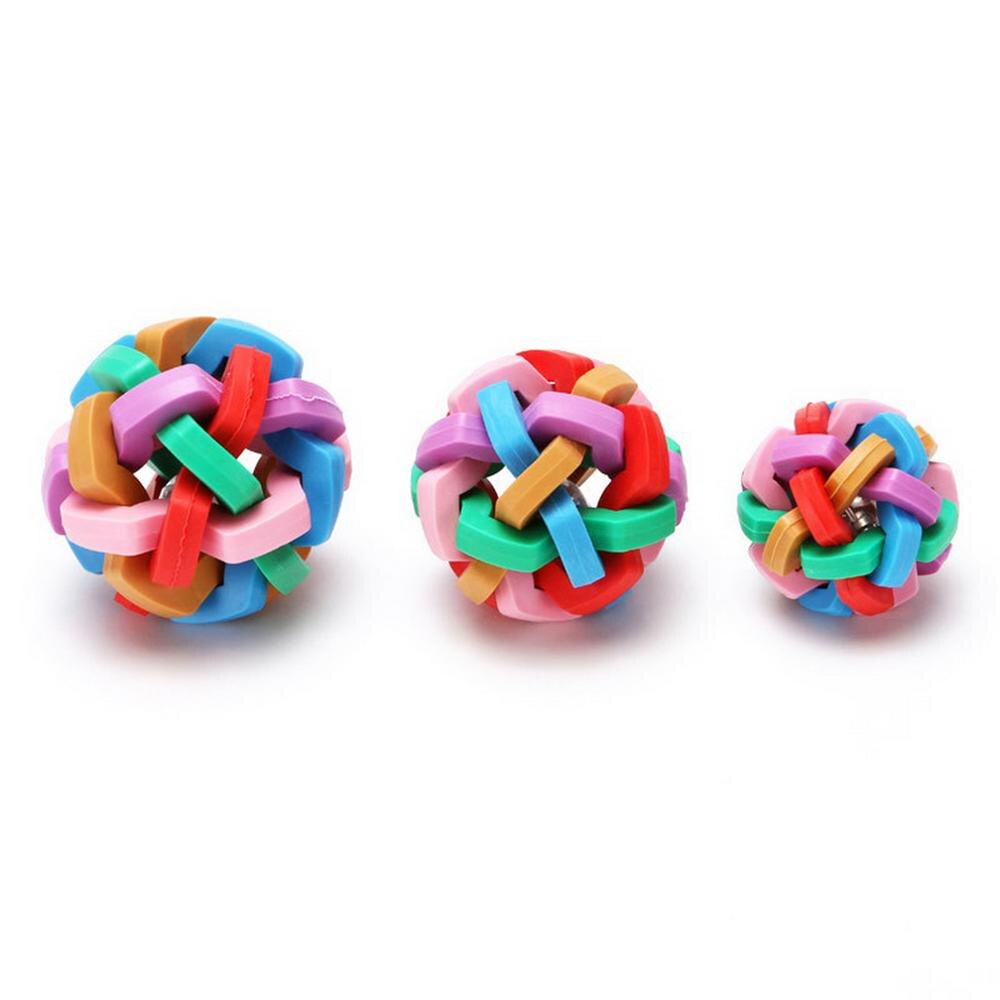 S/M/L Colorful Rainbow Pet LED toys Pet Bell Ball ... – Grandado