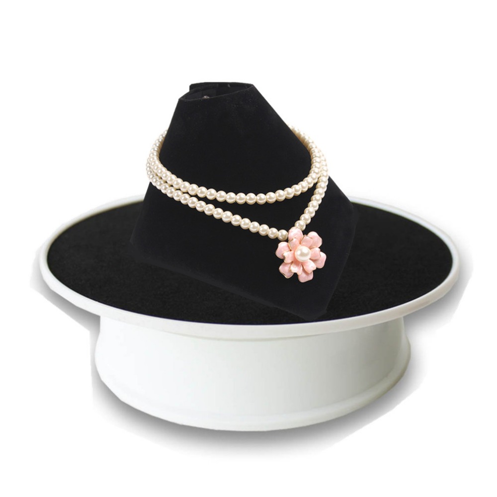 1kg Top 20cm Black velvet Rotating Display Stand Photography, video ...