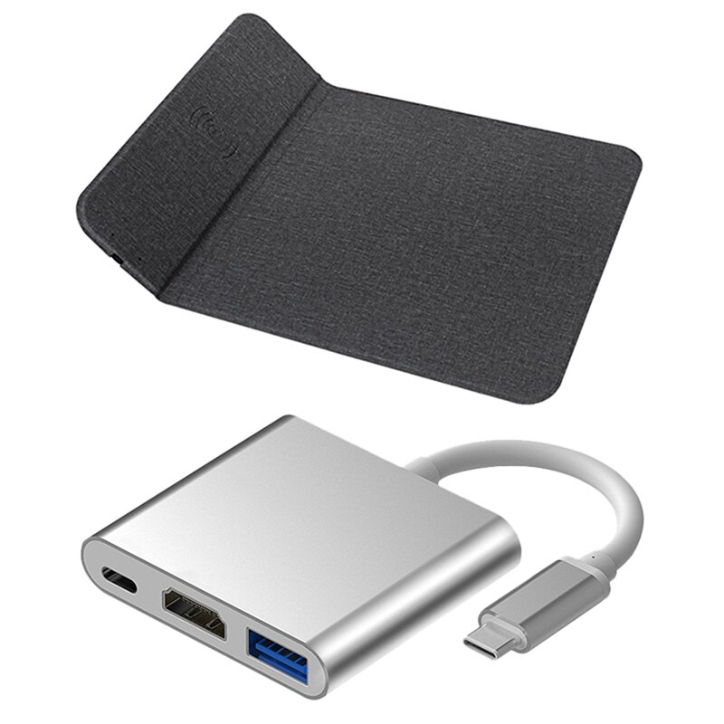 Wireless Charging USB+Mini Mice Mouse Pad & Type C... – Grandado