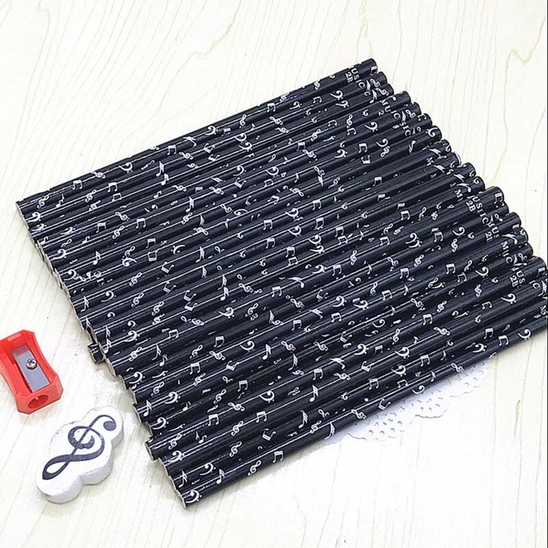 Musical Note Pencil 2B Standard Round Pencil Music... – Grandado