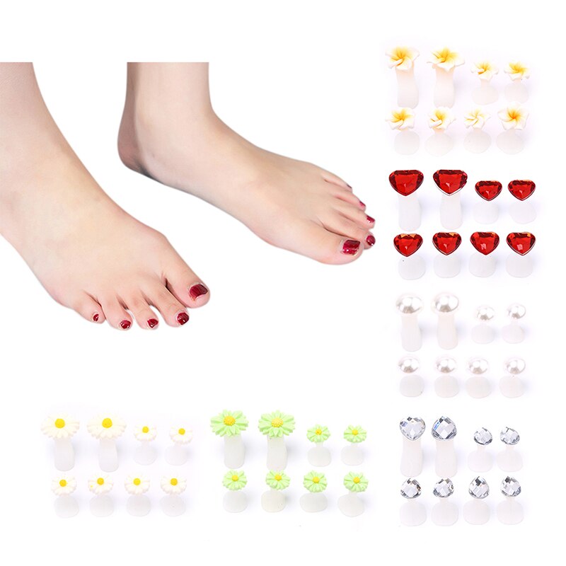 8 Stks/set Toe Silicone Separator Pedicure Bloem W... – Grandado