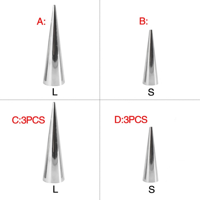 Stainless Steel Pastry Horn Molds Conical Tube Con... – Grandado