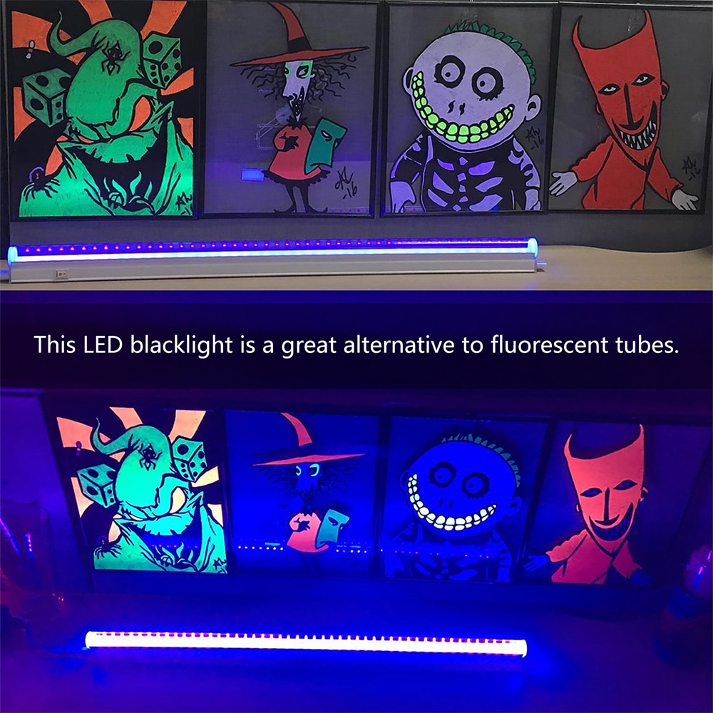 24 LED Black Lights 6W Portable Black Light For UV... – Vicedeal