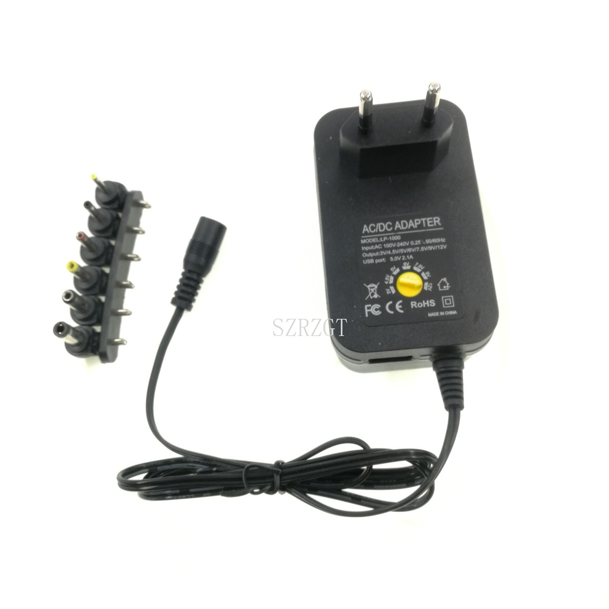 30W 3V 4.5V 5V 6V 7.5V 9V 12V 2A 2.1A AC DC Adapto... – Grandado