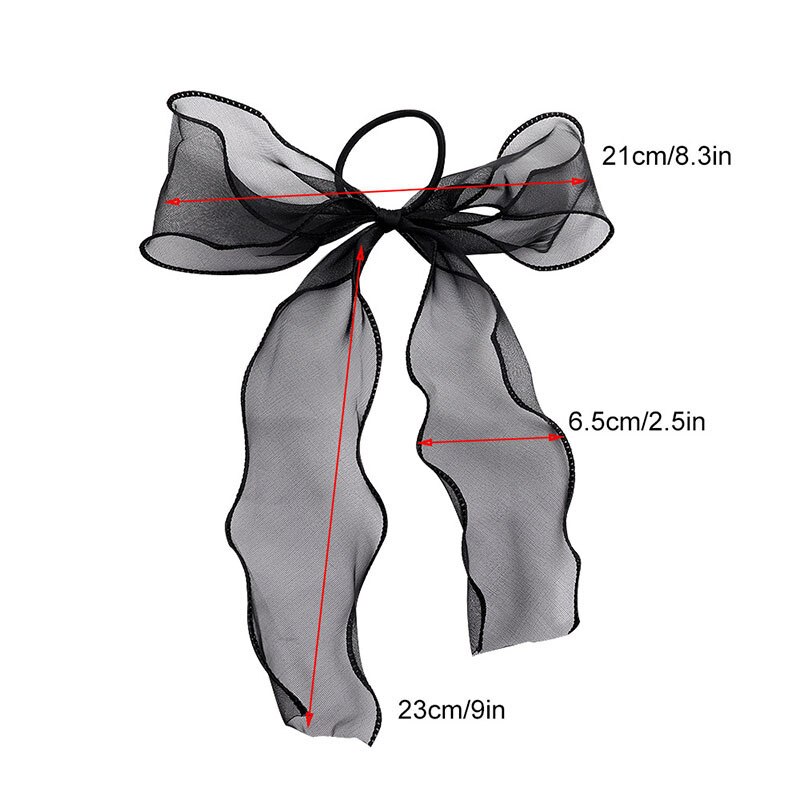 Zoete Grote Boog Organza Streamers Haar Scrunchies... – Grandado