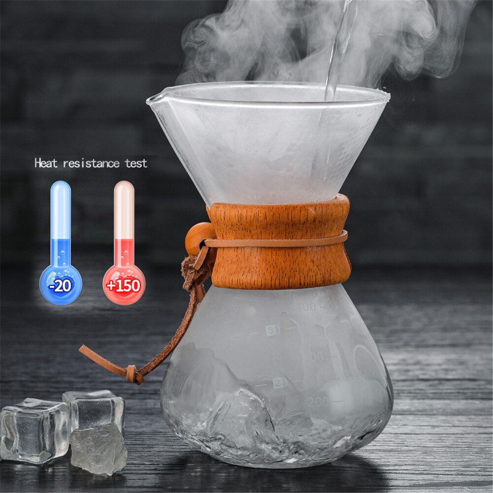 400Ml 600Ml 800Ml Resistant Glass Coffee Kettle St... – Grandado