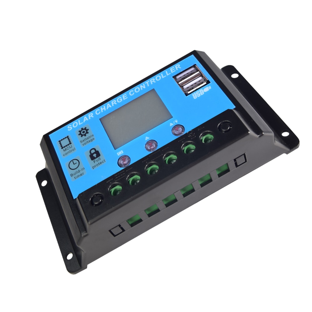 30A/20A/10A 12V 24V Auto Solar Charge Controller P... – Grandado