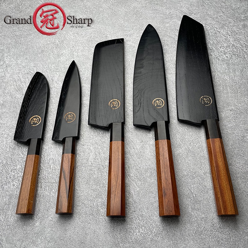 Japanese Chef Knives Set 3 Layers AUS-10 Steel Mea... – Grandado