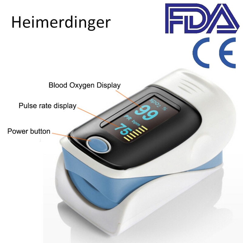 1pc CE FDA Blood Oxygen Monitor Finger Pulse Oxime... – Grandado
