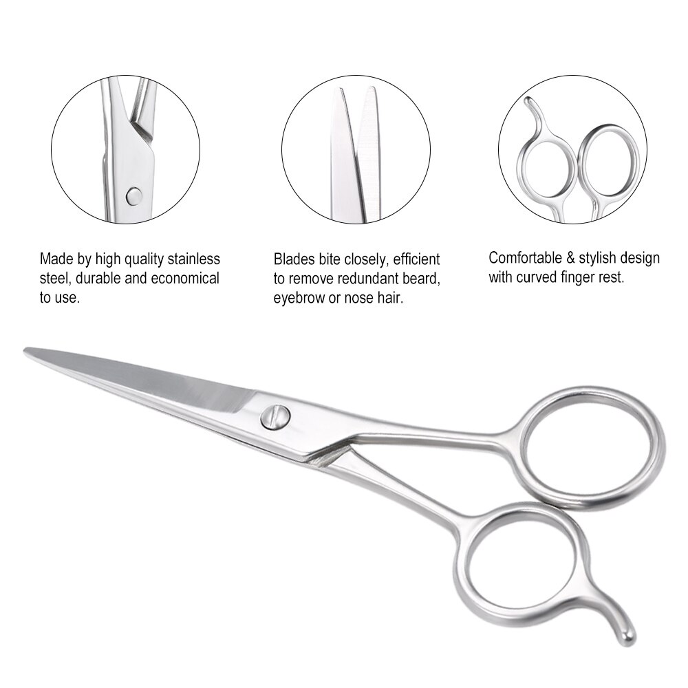 Stainless Steel Beards Scissor Hair Styling Eyebro... – Vicedeal