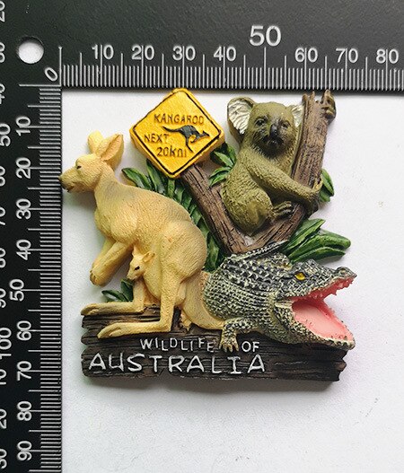 Australia fridge magnet Zealand Koala Husky Shark ... – Grandado