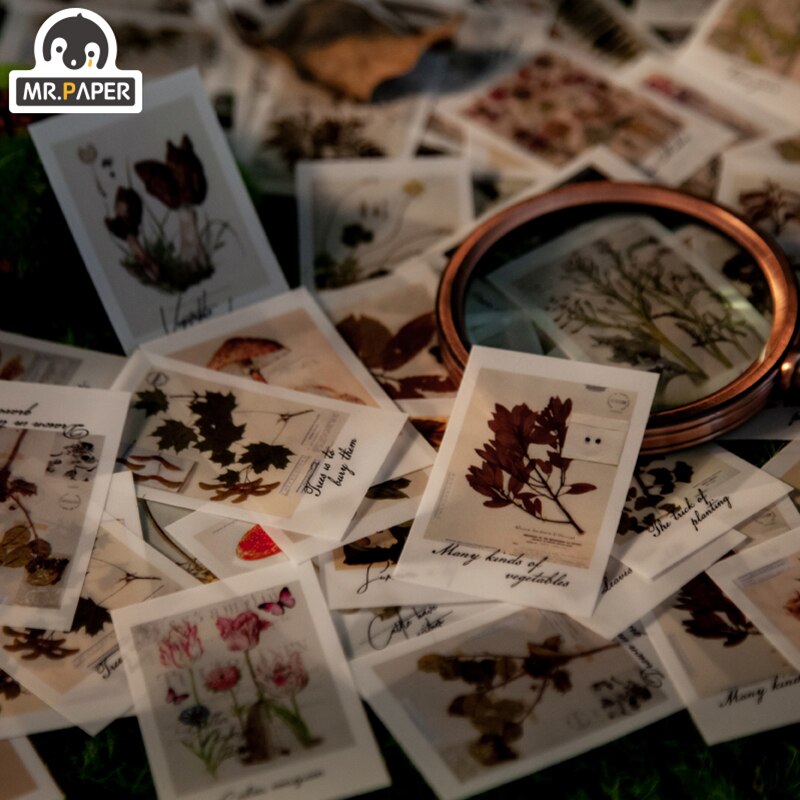 Mr.paper 30 stuks/zak plant paddenstoel bloem gink... – Grandado