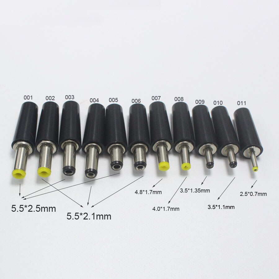 EClyxun 10 stks DC Stekker ABS 5.5*2.5 5.5*2.1 4.8... – Vicedeal