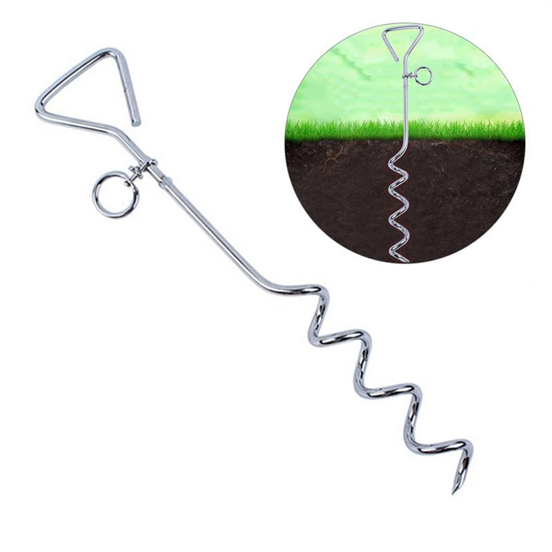 Heavy Duty Dog Tie Out Stake Pet Leash Anchor Stak... – Grandado