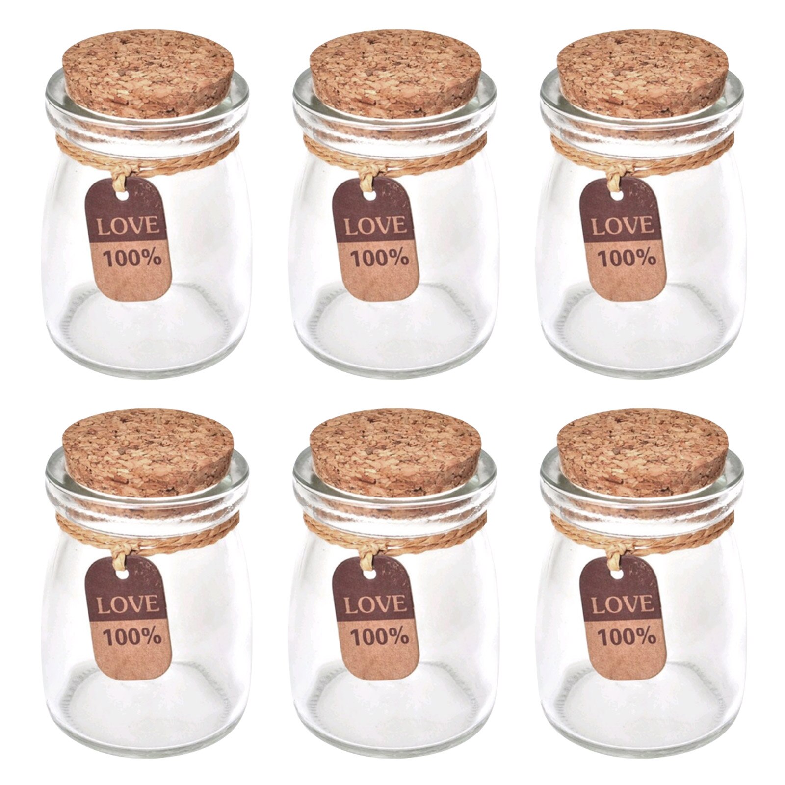 Behogar Mini Glass Yogurt Pudding Jars Containers ... – Grandado