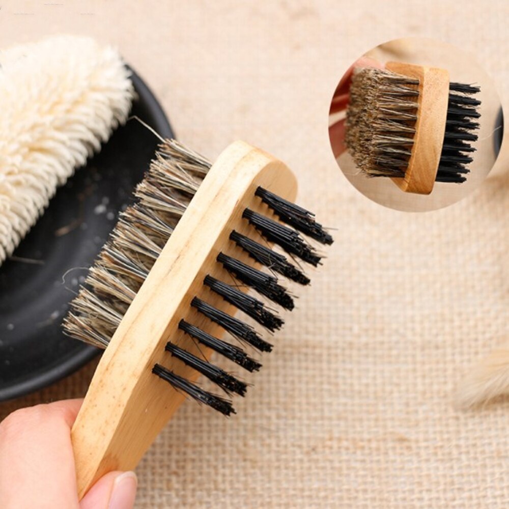 Natural Wooden Wave Brush Men Boar Bristle Hair Br... – Vicedeal