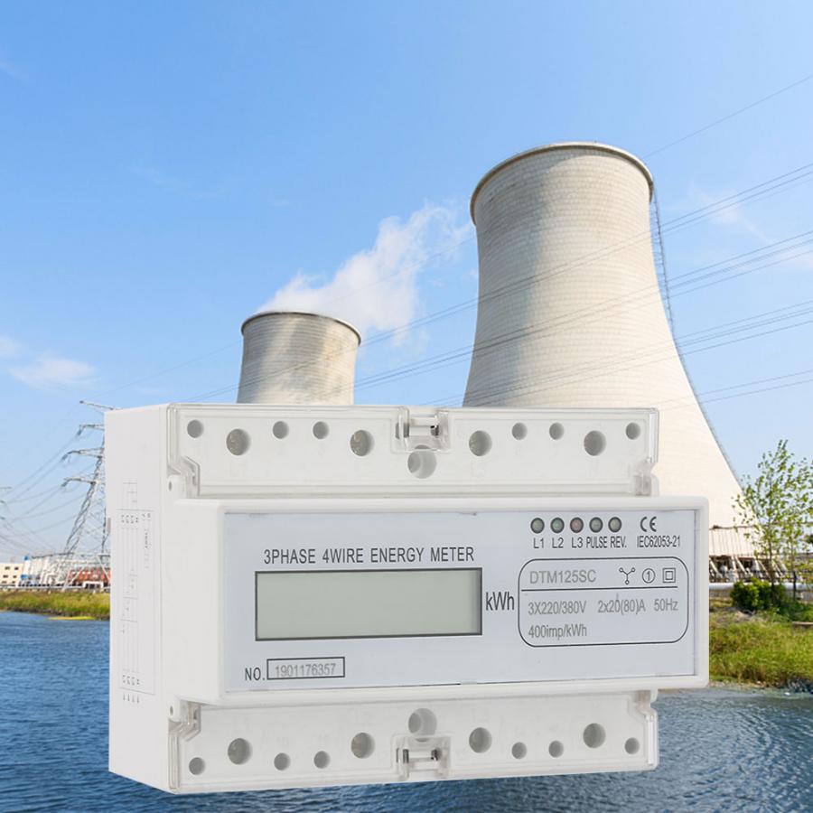 220/380V Power Meter 20-80A Energy Consumption Dig... – Vicedeal
