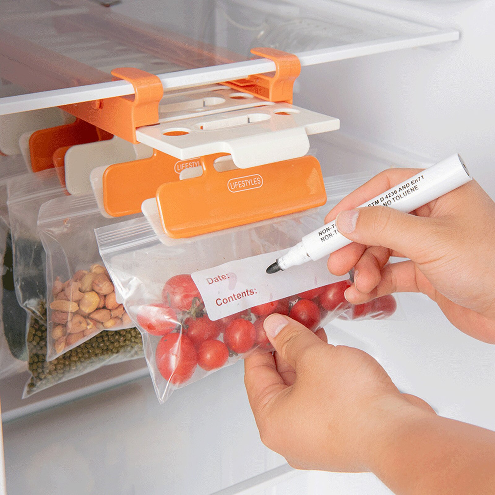 Refrigerator Storage Rack Kitchen Fridge Track She... – Vicedeal