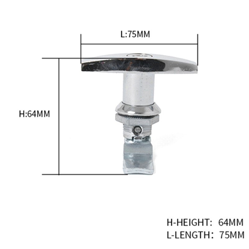 Turn T-Handle Lock with keys for Trailer Caravan T... – Grandado
