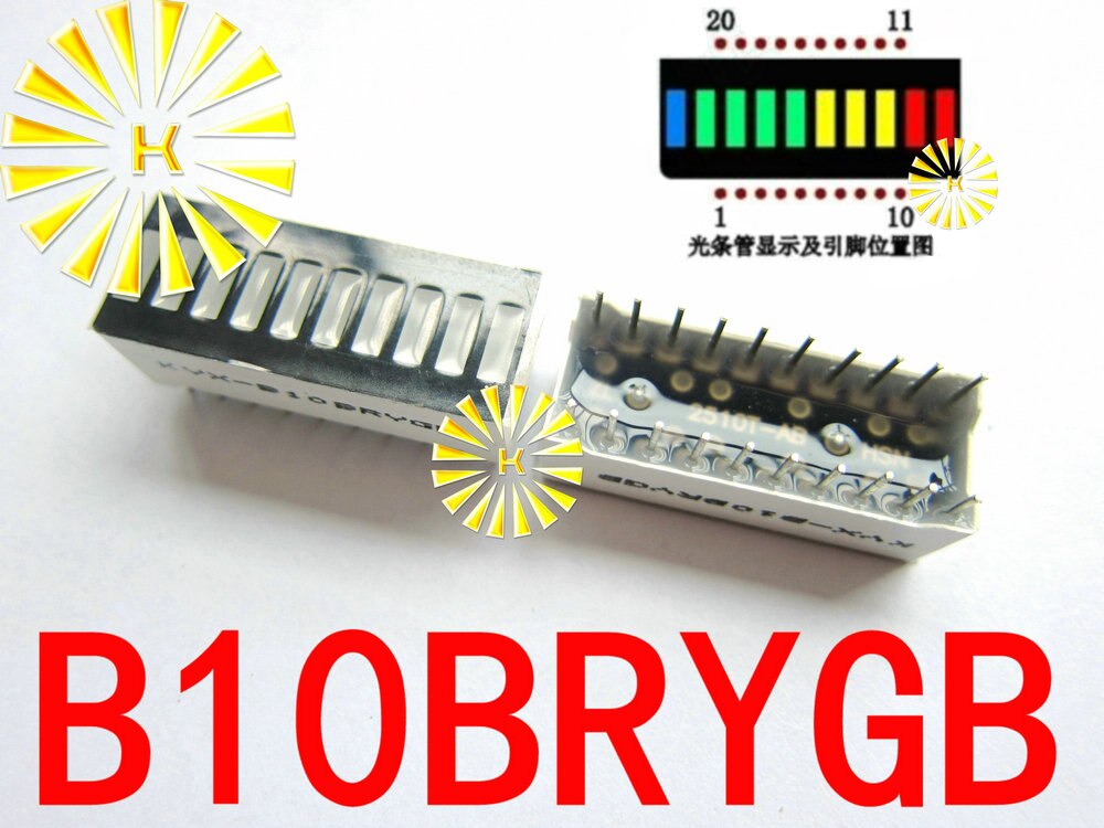 50PCS X 10 grid digital segment LED light bar of s... – Vicedeal