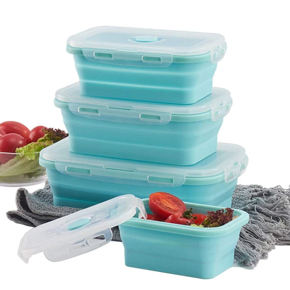 Collapsible Food Fruit Salad Storage Containers wi... – Grandado