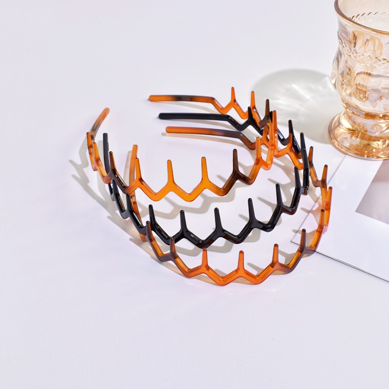 3 pieces of wavy, toothed, high cranial top textur... – Grandado