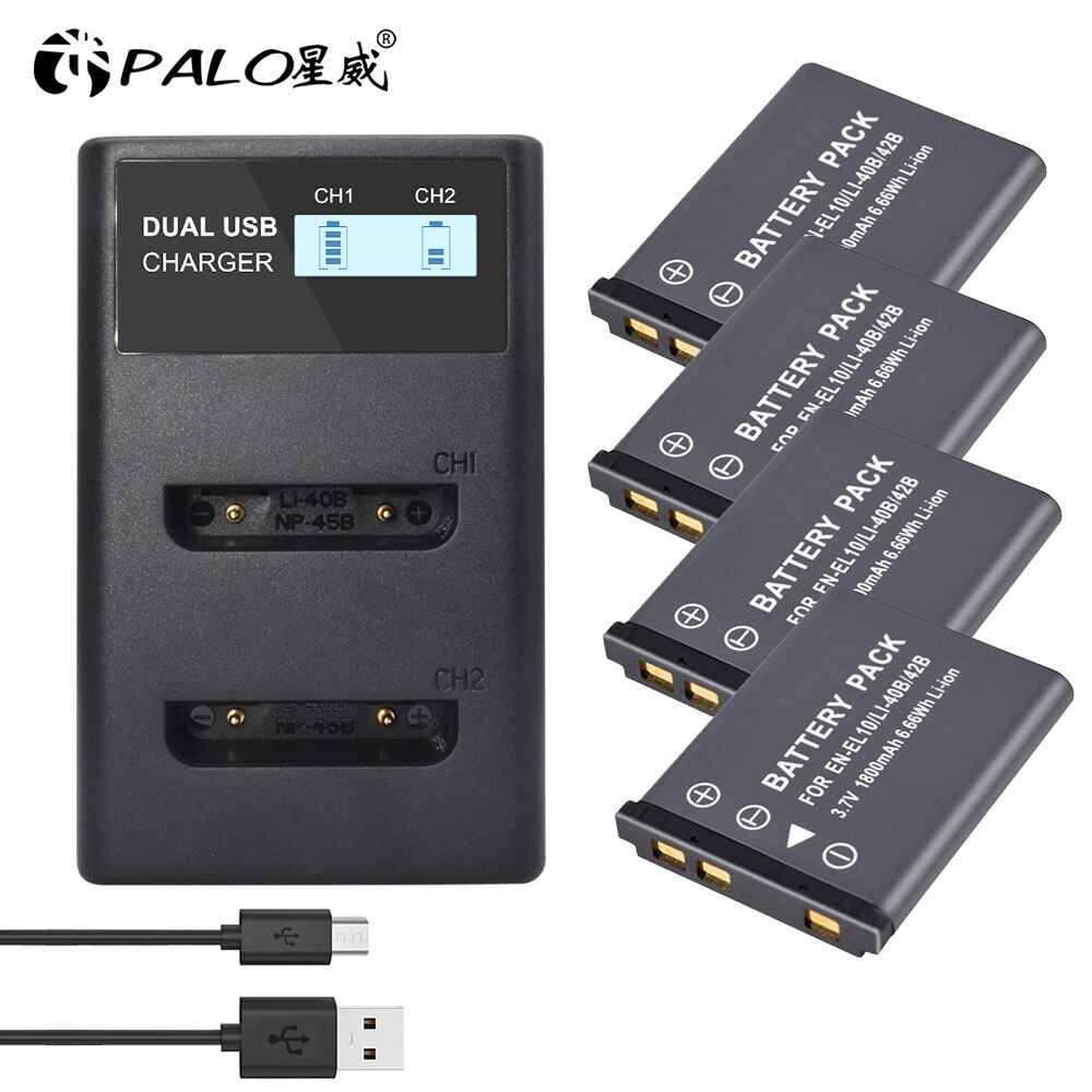PAL1800mAh EN-EL-10/LI-40B/42B Li-Ion Digitale Cam... – Grandado