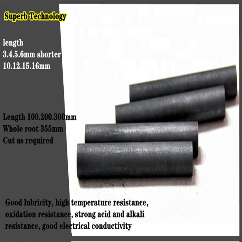 5Pcs Black Carbon Rod Graphite Electrode Cylinder ... – Grandado